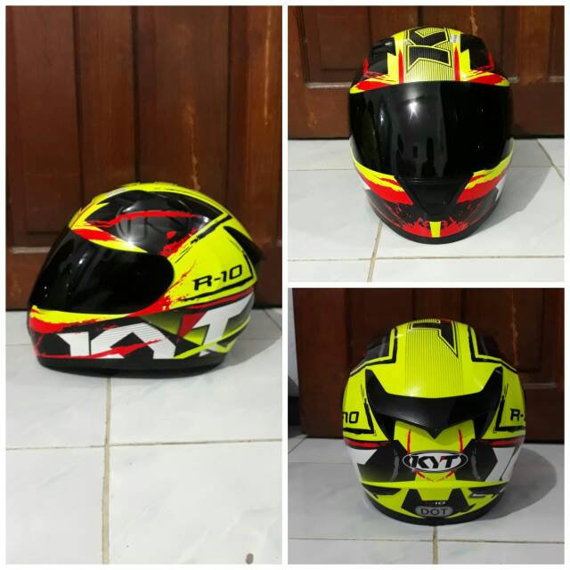 Kyt R10 Series 2 Yellow Fluo Helmet | Shopee Malaysia