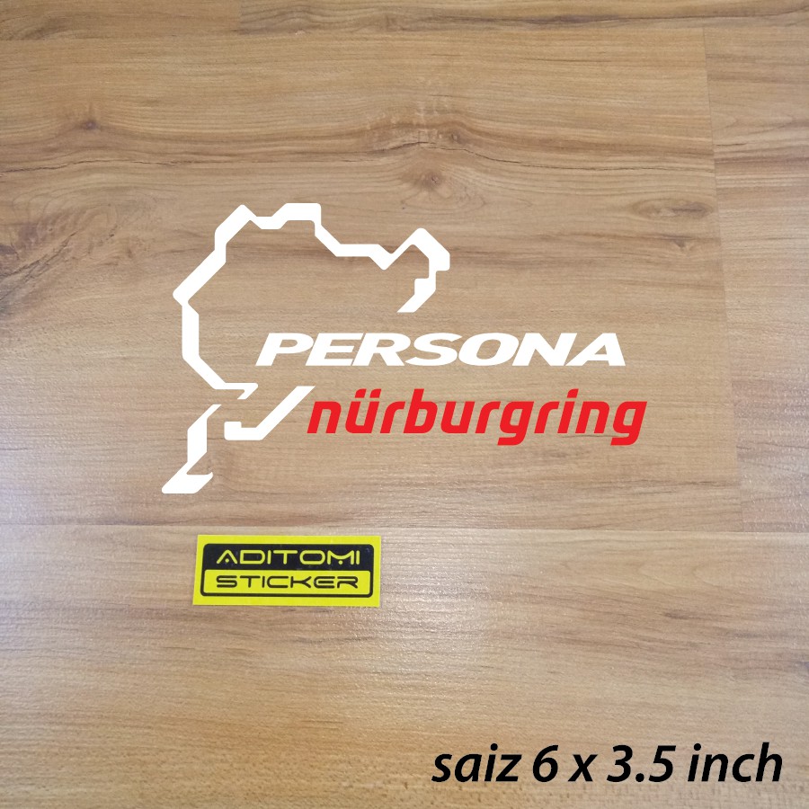 Proton Persona 2019 Nurburgring Circuit diecut sticker | Shopee Malaysia