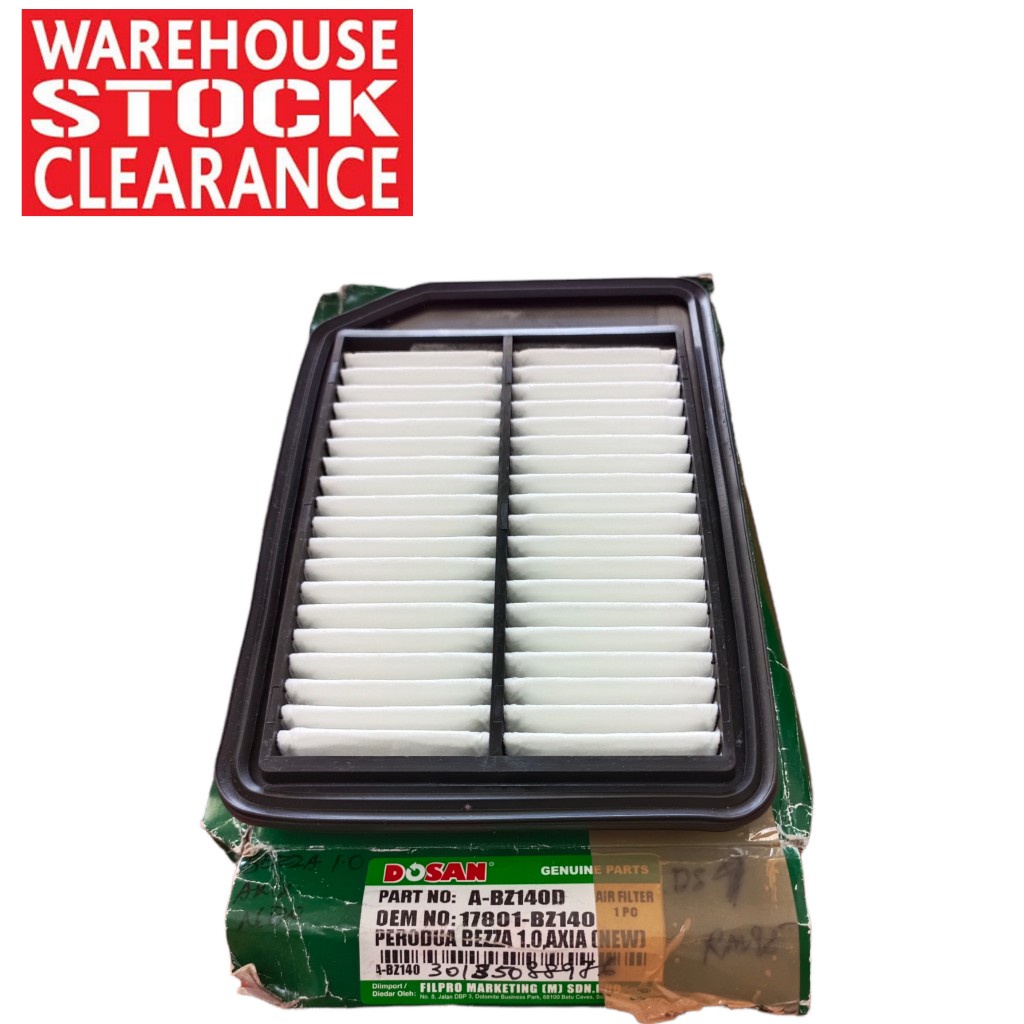 *StockClearance*🇲🇾 PERODUA BEZZA 1.0 / AXIA 1.0 Air Filter - DOSAN ...