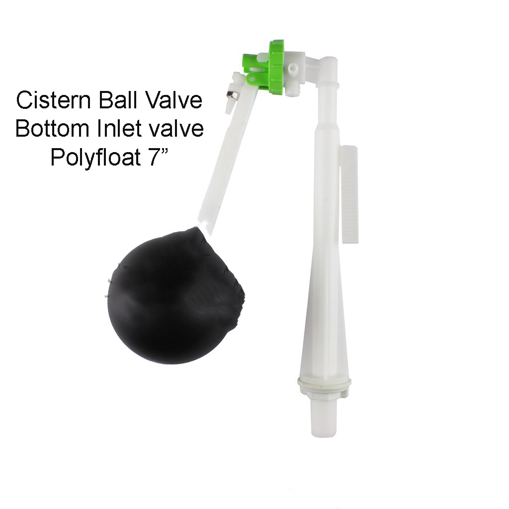 [ 1 UNIT ] Cistern Ball Valve Bottom Inlet valve with Polyfloat 7 ...