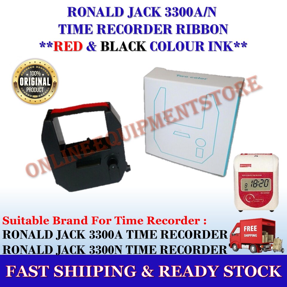 Ronald Jack Ribbon Cartridge/ RJ3300 Ribbon/ Time Recorder Ribbon ...