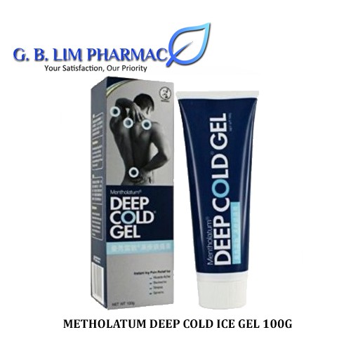Mentholatum Deep Cold Ice Gel 100g Cooling Pain Relief | Shopee Malaysia
