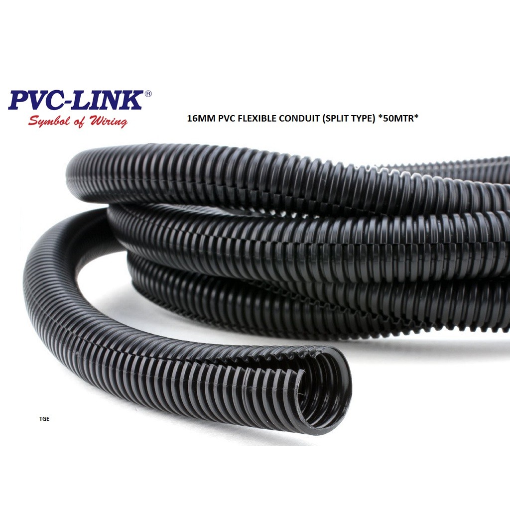 16mm Split Wire Loom Flexible Corrugated Conduit (50mtr/roll) | Shopee ...