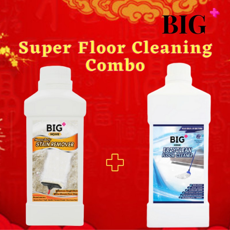 BIG+ Floor Cleaning Combo Floor Cleaner Tough Stain Removal Remover ...
