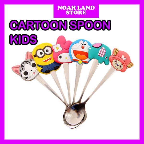 Sudu Kartun Comel Sudu Kecil Stainless Steel Door Gift Cute Cartoon ...