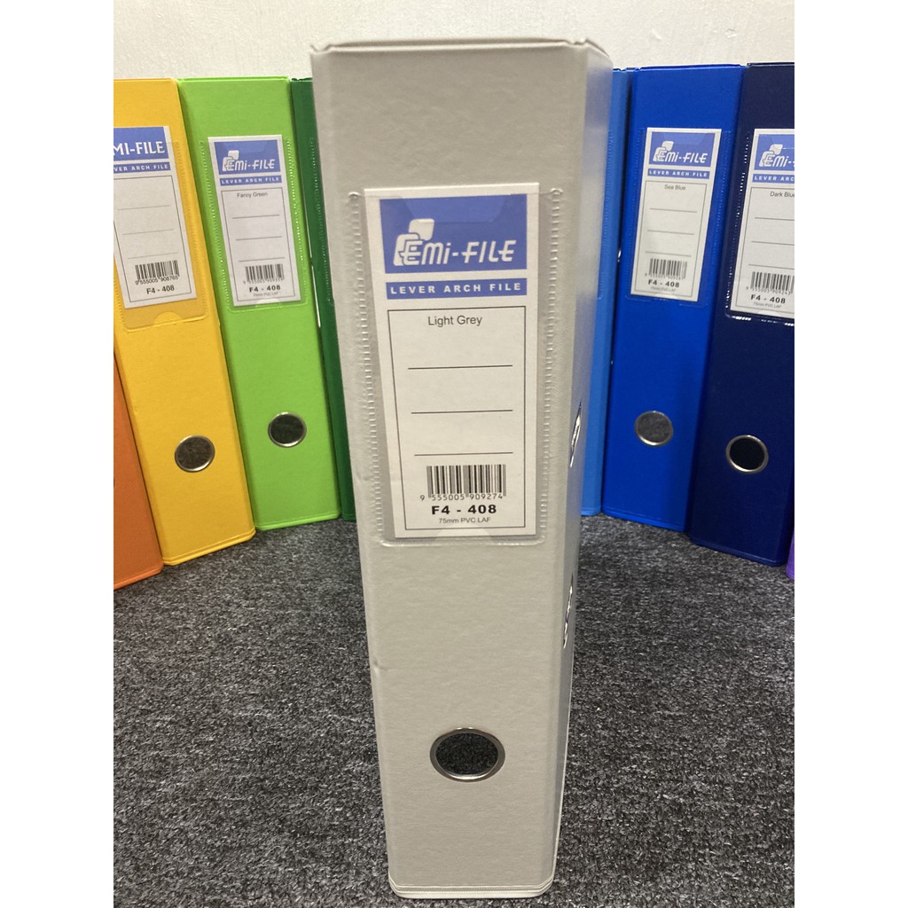 [GY Office] EMI-FILE PVC Lever Hard Cover Arch File - 75MM (F4) -408 ...