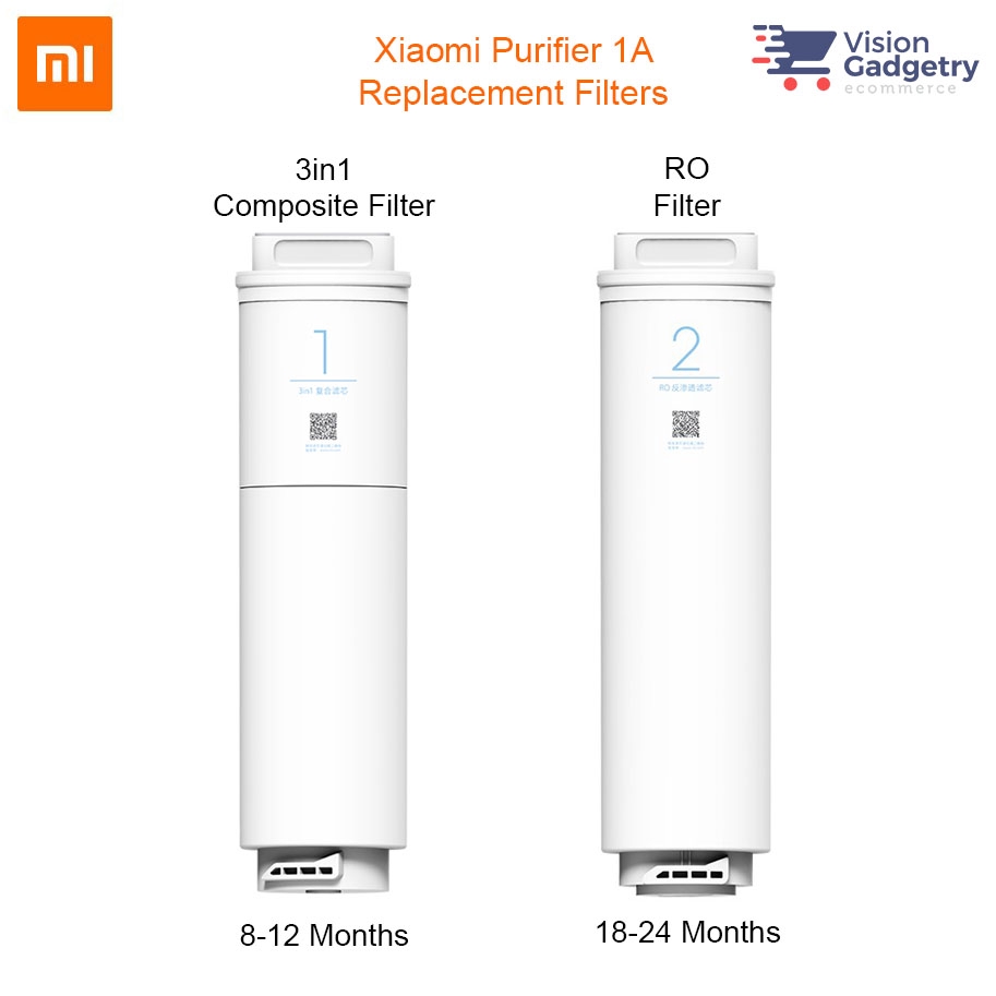 Xiaomi Mijia Mi Smart Water Purifier Filter 1A MR432 Replacement Composite Filter RO Shopee Malaysia