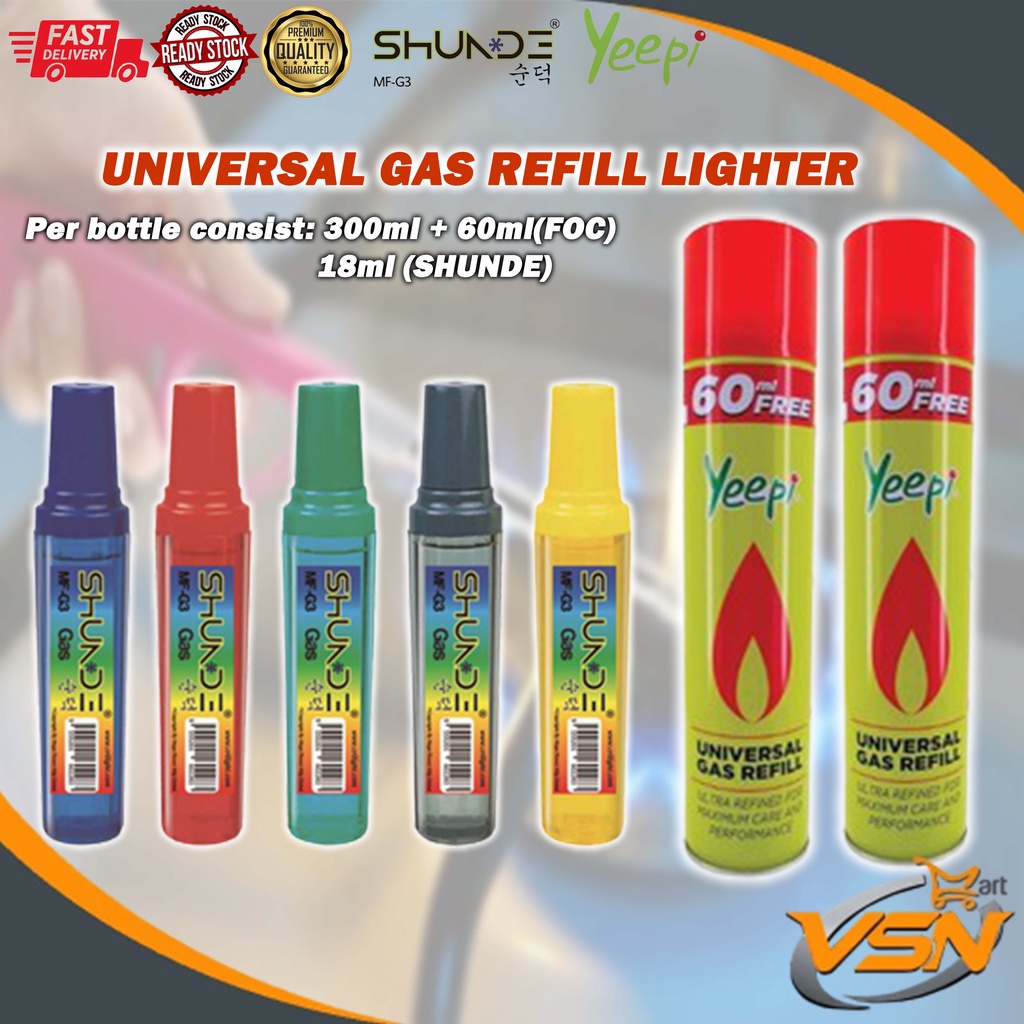 Gas Refill Lighter Yeepi Gas Refill Universal Gas Lighter Refill ...