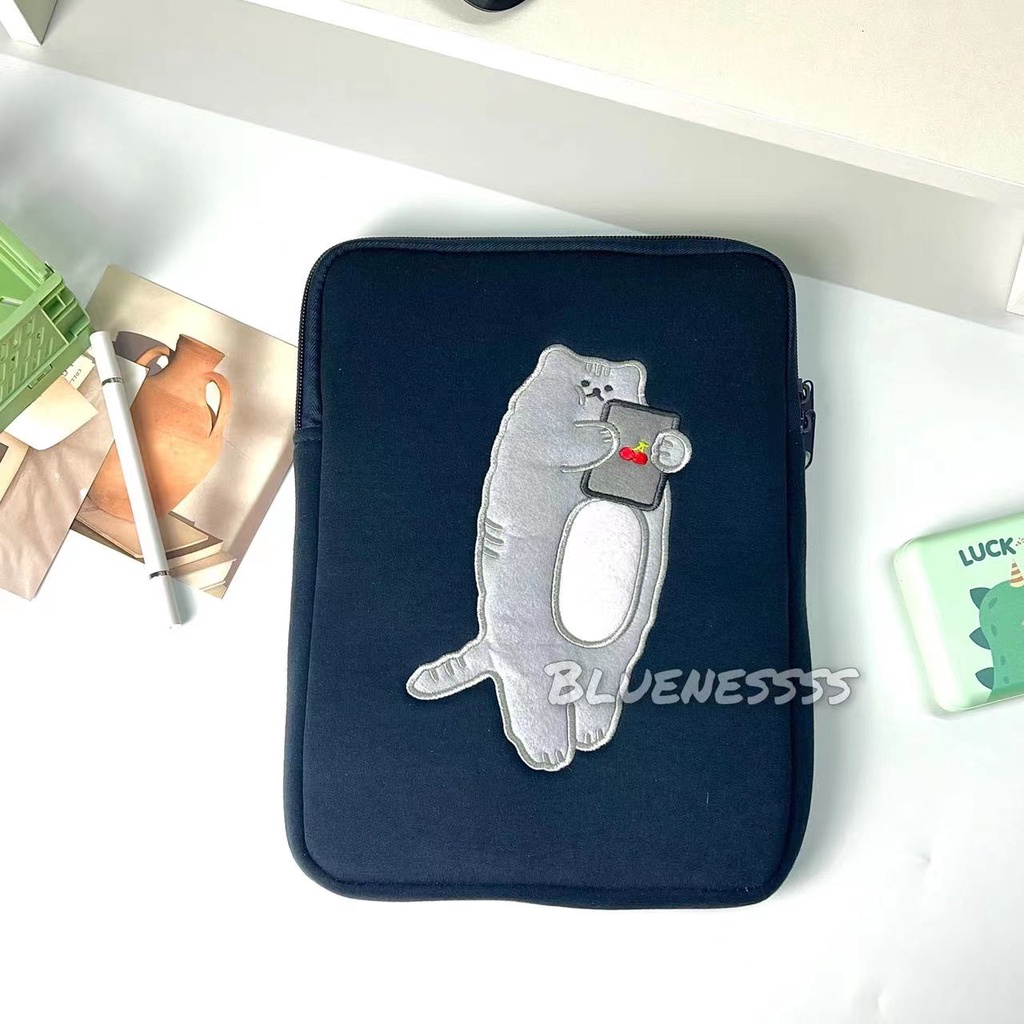 10/11/13/14/15 inch Korean style laptop bag cartoon fat cat liner bag ...