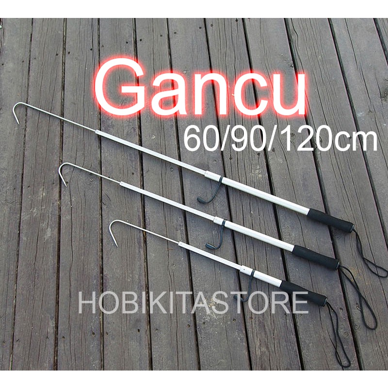 (READY STOCK) GANCU / 60cm/90cm/120cm Telescopic Sea Fishing Gaff ...