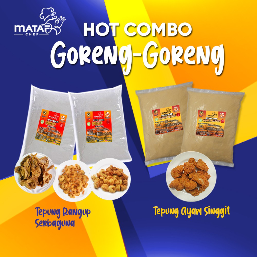 🐔COMBO 4 kg🍟 2 Ayam Singgit + 2 Rangup Serbaguna (Tepung Premix ...
