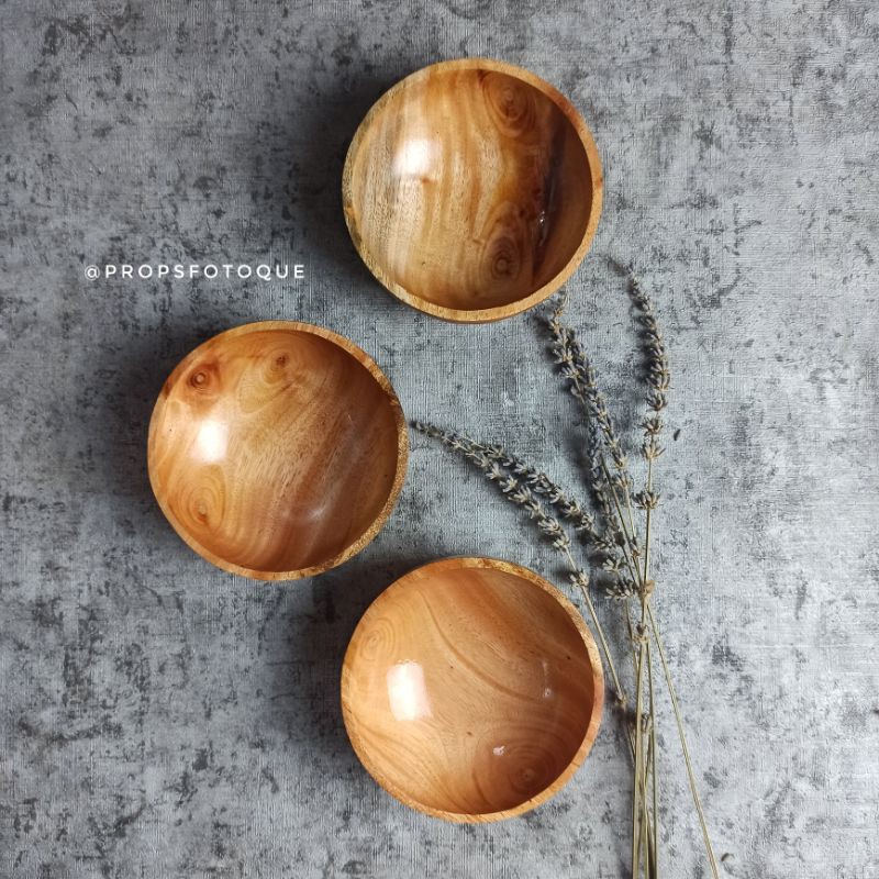 KAYU Mahogany Wooden Bowl 10 cm / Mahogany Wooden Bowl | Shopee Malaysia