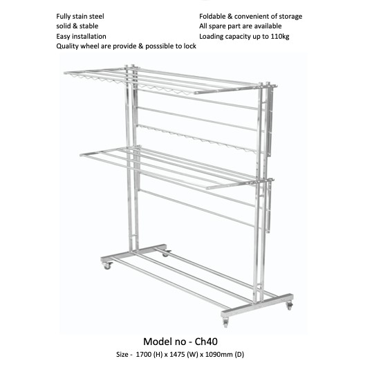 Stain Steel Cloth Hanger Drying Racks | Shopee Malaysia