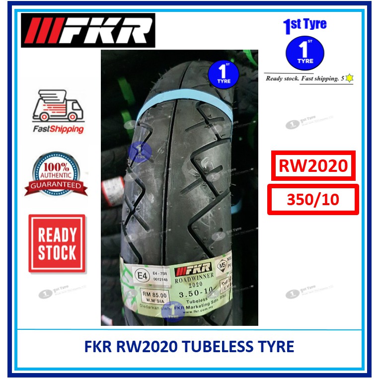 TAYAR FKR TUBELESS TYRE RW2020 3.50-10, 350-10, 3.50x10, 350x10 [ TAYAR ...