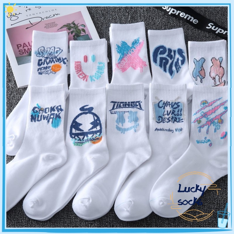 [READY STOCK]Korean style fashion Harajuku street hip hop socks unisex ...