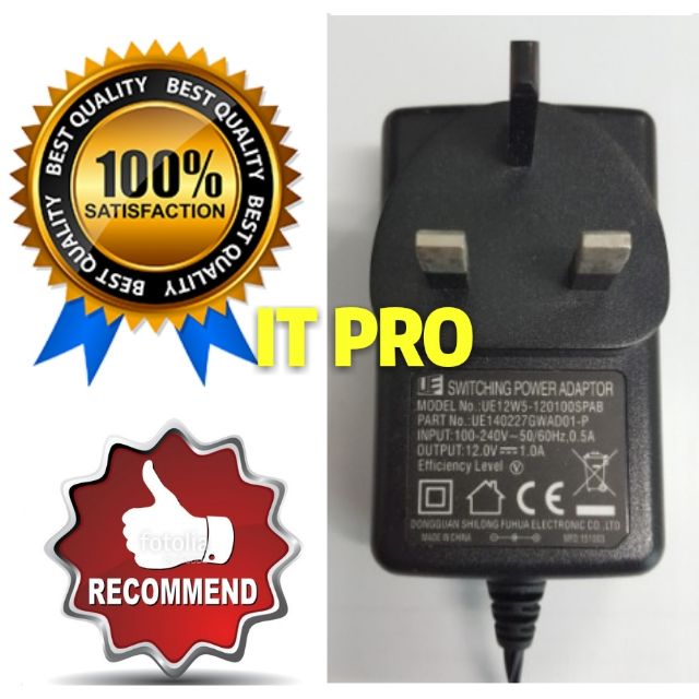 PRO 🏠Switching Power Adapter DC 12V 1A 5.5mm*2.1mm For Modem Router ...
