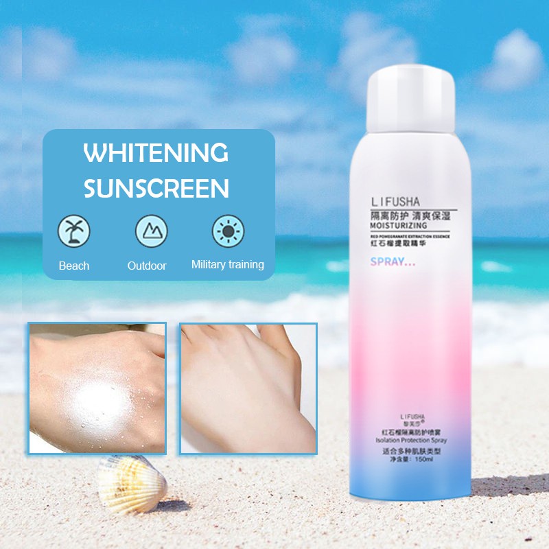 150ml Moisturizer Whitening Sunscreen Spray Isolation UV Protection ...
