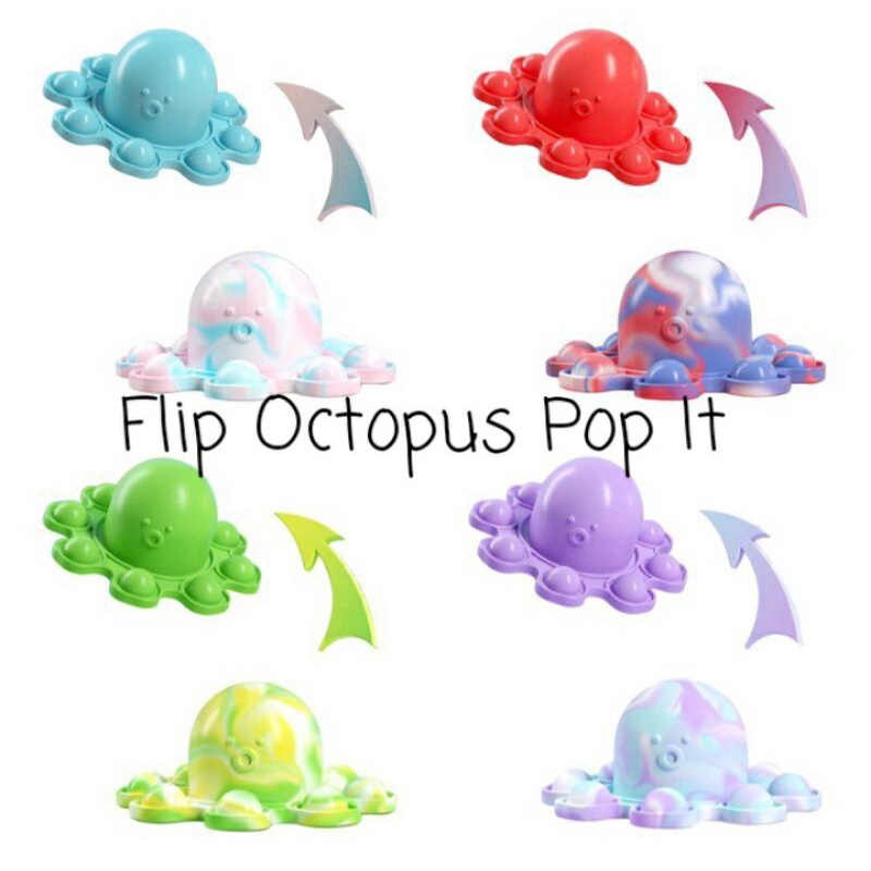 Octopus Pop It Flip Push Pop Bubble Fidget Toy | Shopee Malaysia