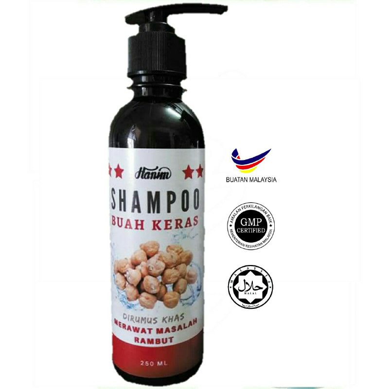 Shampoo Buah Keras Homemade Organic Rambut Hitam Lebat 250ml | Shopee ...