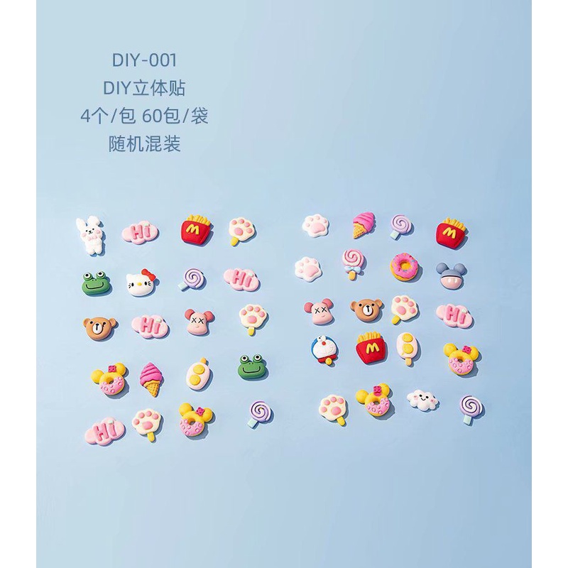 4pcs1Pack 3D Water Bottle Sticker Waterproof & Normal Sticker Cute and ...