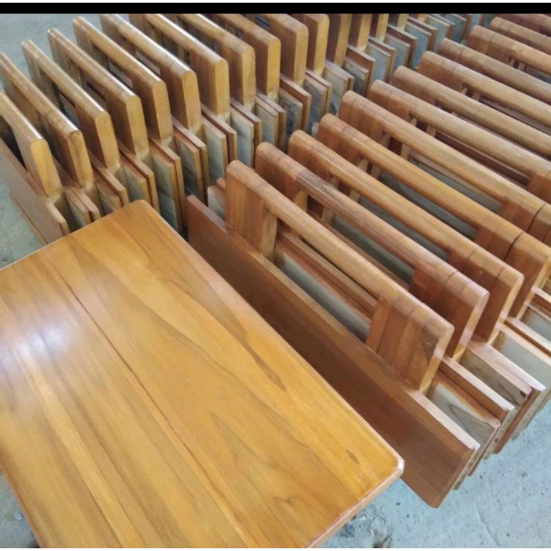 KAYU Teak Wood Folding Table | Shopee Malaysia