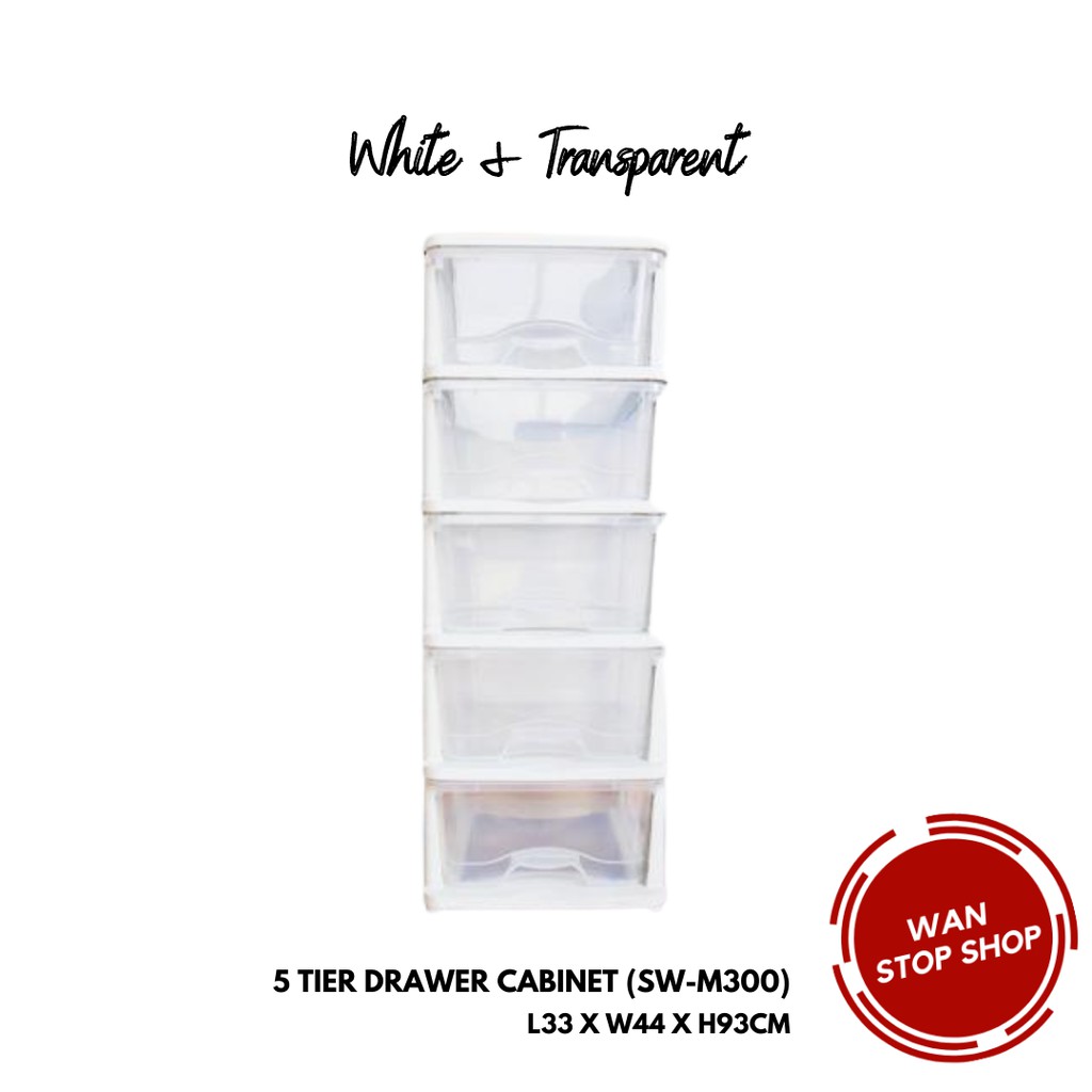 5 Tier Drawer Cabinet, Multipurpose Colorful Storage Drawer SW-M300 ...