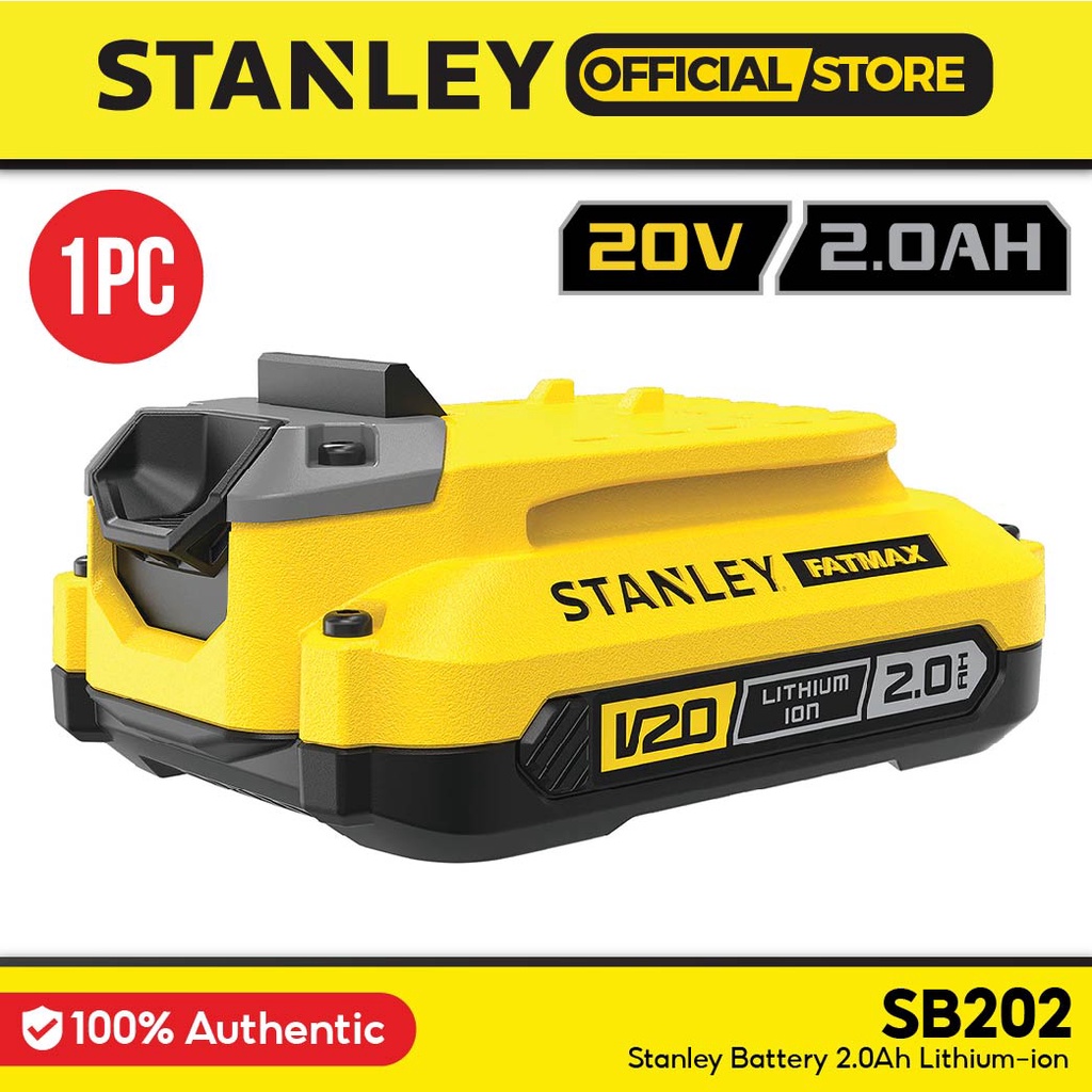 STANLEY Fatmax® V20 2.0AH Lithium-Ion Battery (20V) SB202 | Shopee Malaysia