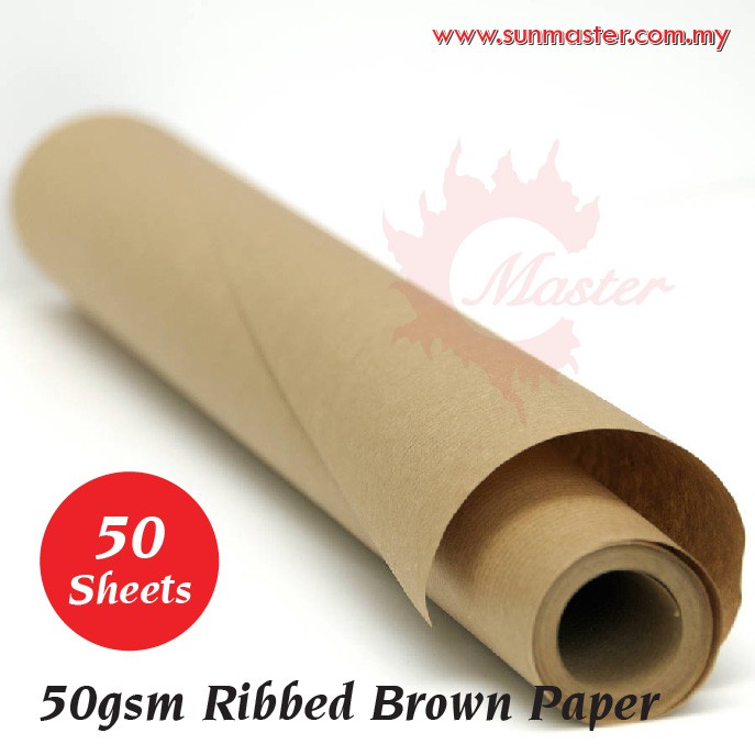 Ribbed Brown Paper (50s) | Shopee Malaysia