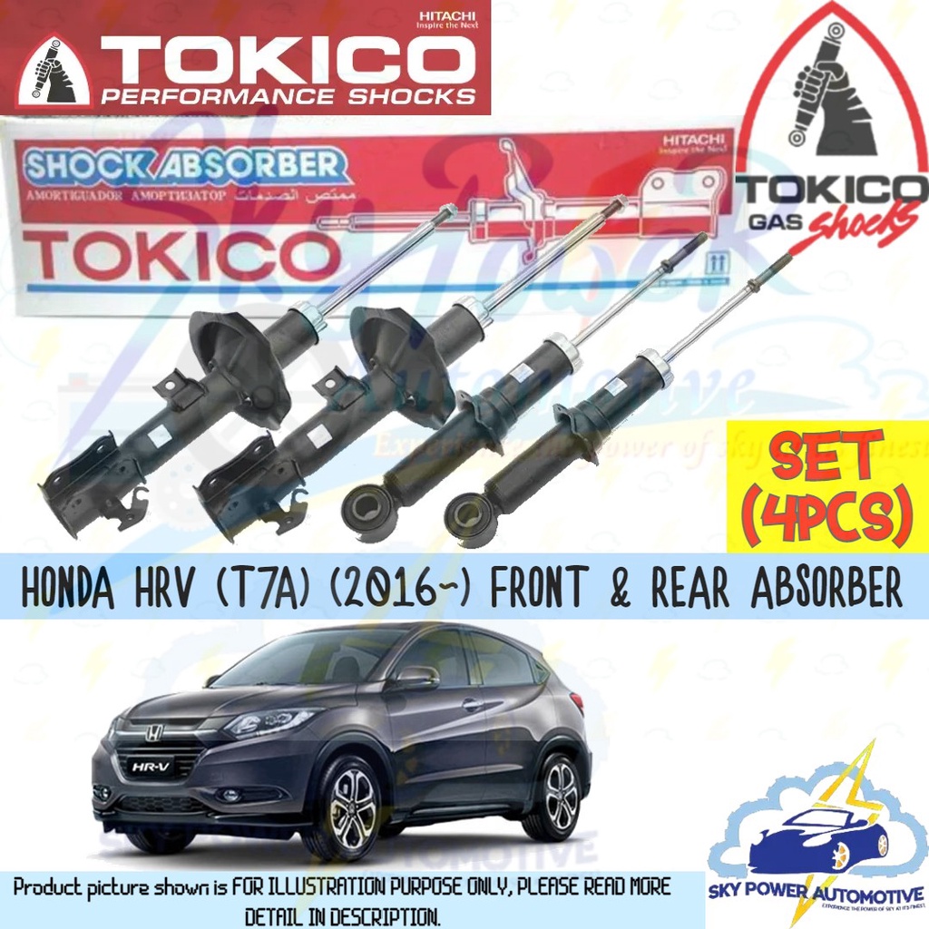 HONDA HRV T7A (2016~) TOKICO TKC SHOCK ABSORBER FRONT 2PCS + REAR 2PCS = SET 4PCS | Shopee Malaysia