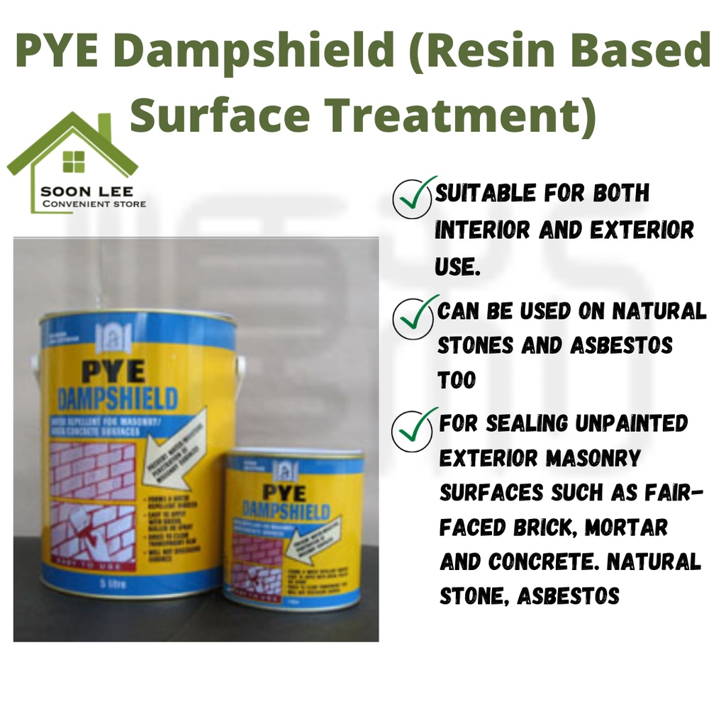 PYE Dampshield (Resin Based Waterproofing Coating) 1L / Pengalis Air ...
