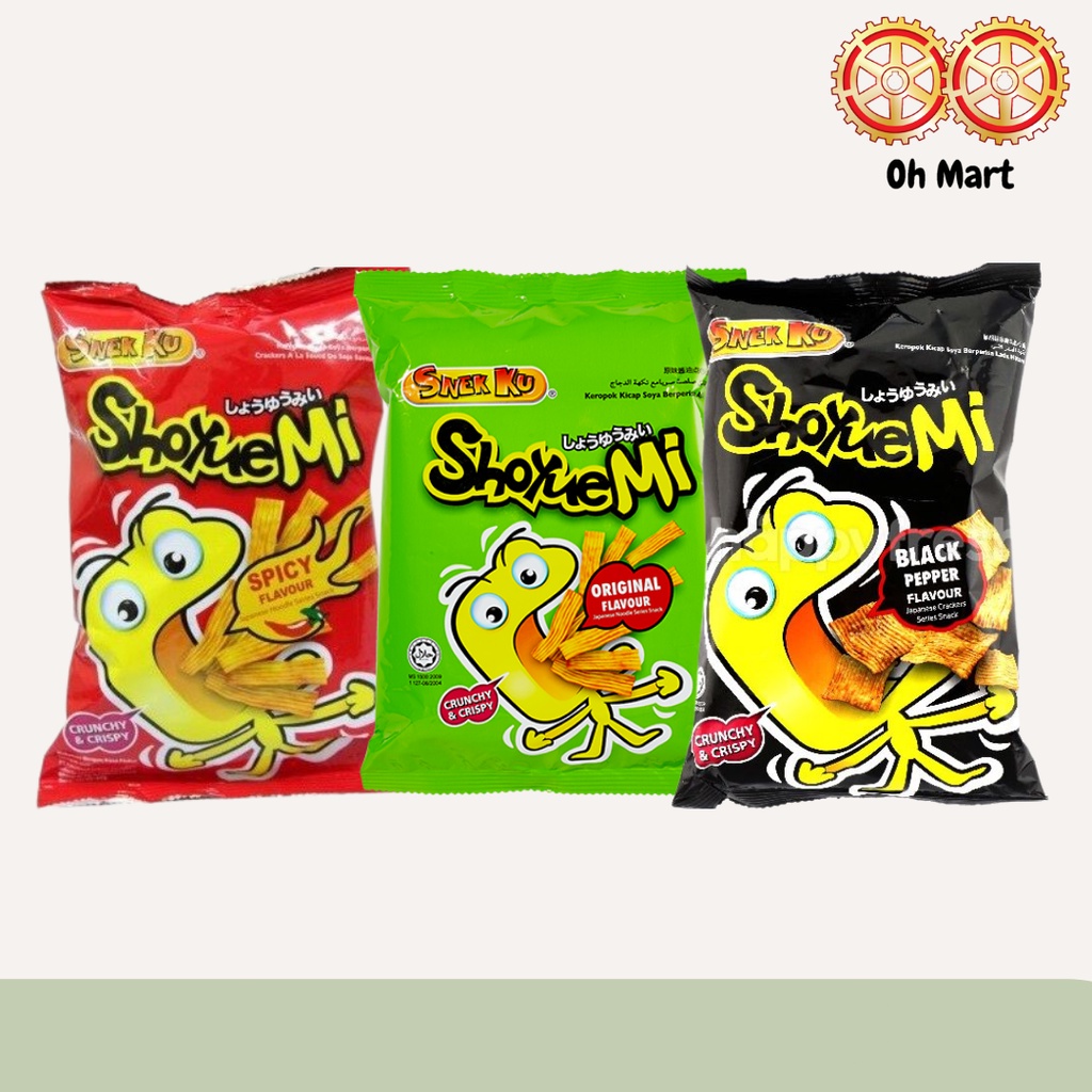 Snek Ku Keropok Assorted Flavors 30 g (Original/Spicy/Seaweed/Black Pepper) | Shopee Malaysia