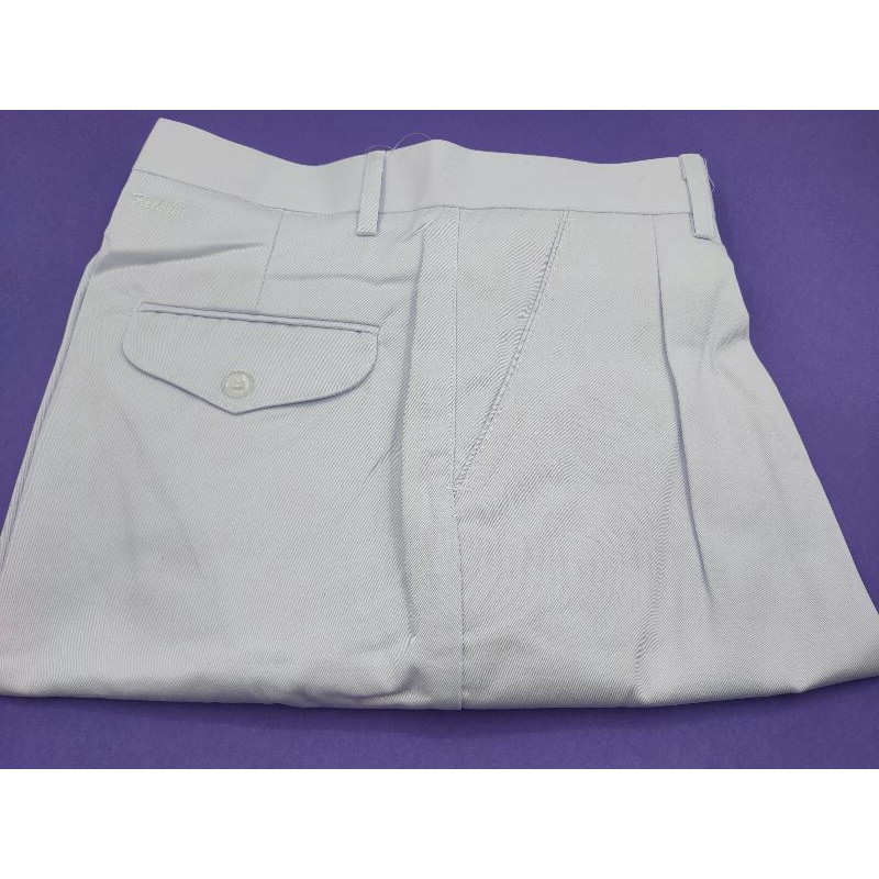 Seluar Putih Panjang Cotton Sekolah Menengah (Ready Stock) | Shopee ...