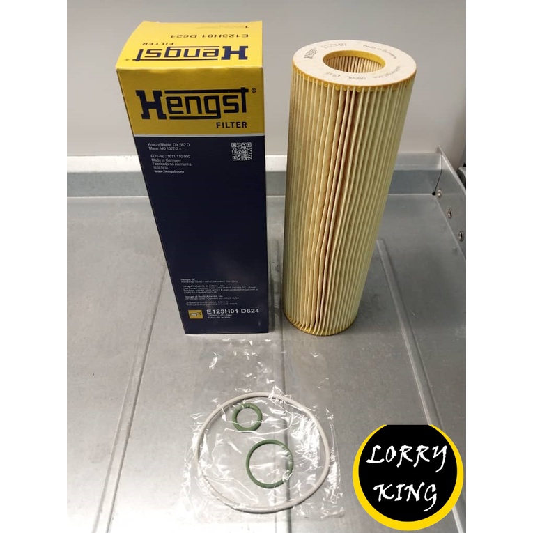 2022275 HENGST E123H01D624 SCANIA OIL FILTER WITH GASKET SET | Shopee ...
