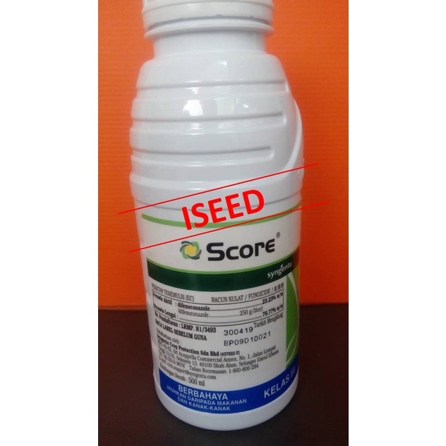 SYNGENTA SCORE 250 500ML (Racun Kulat Hawar Daun Difenoconazole 23.23% ...