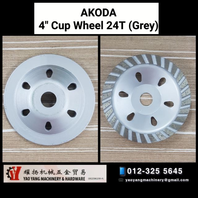 Akoda (4") Diamond Cup Wheel 100 (12T /24T) | Shopee Malaysia