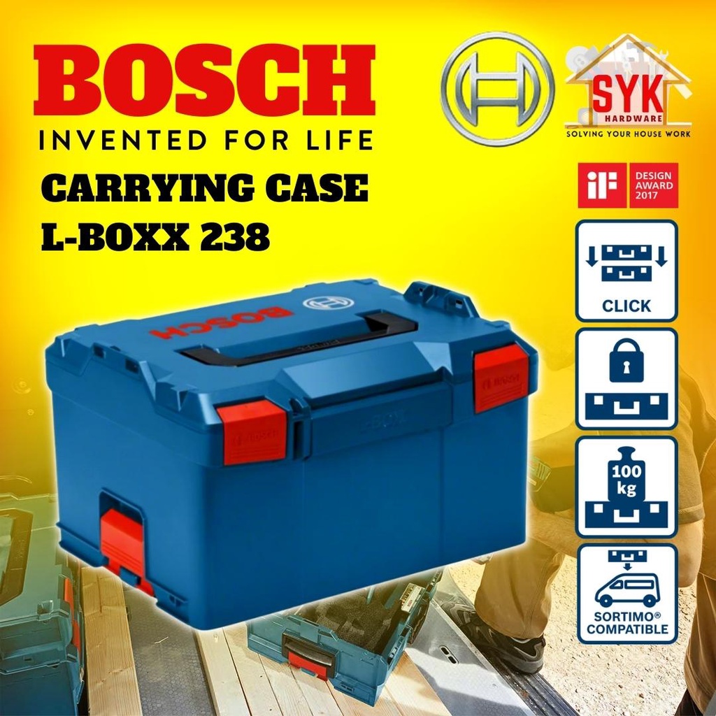 SYK BOSCH Carrying Case Tools Box L-BOXX 238 Toolbox Container Storage ...
