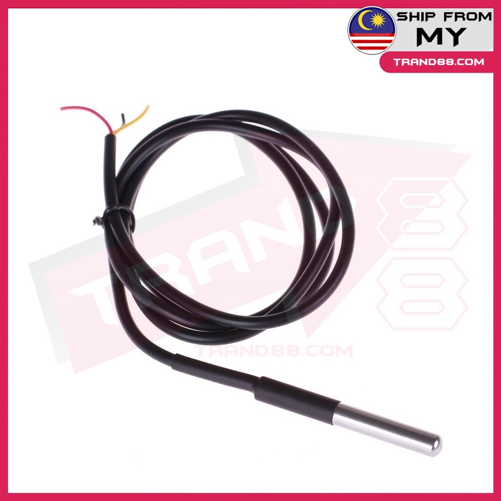 DS18B20 Waterproof Digital Thermal Sensor Temperature Probe 1 meter ...
