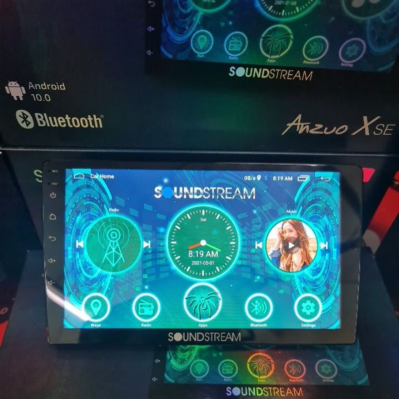 2ND Soundstream QLED Touch Screen Full HD RECOND Car Android Player 9* ...