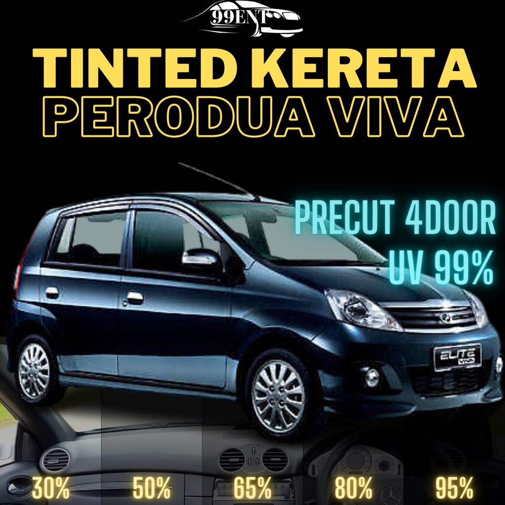 Tinted Viva Potong Panas UV99% / Tinted Perodua Viva 4 Pintu Siap ...