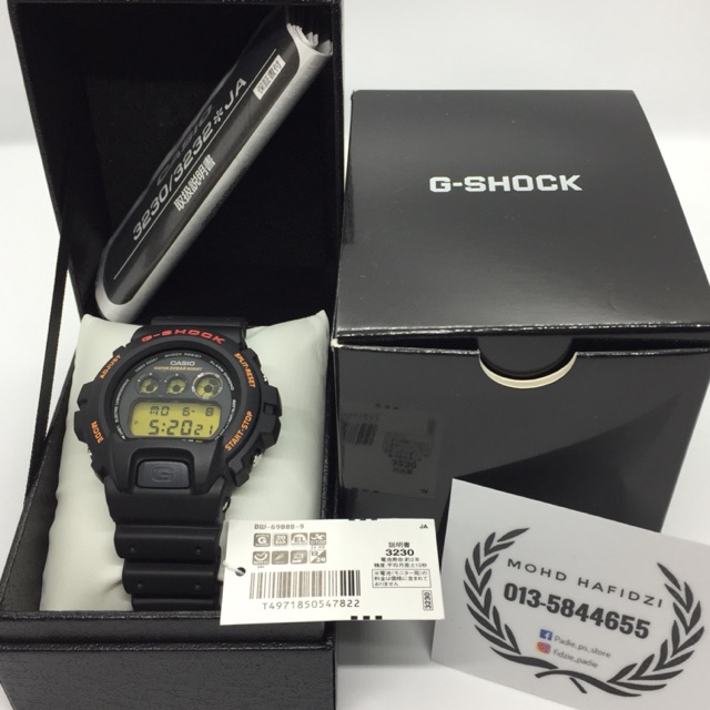 Original G-SHOCK Fox Fire DW-6900B-9 Made in Japan | Shopee Malaysia