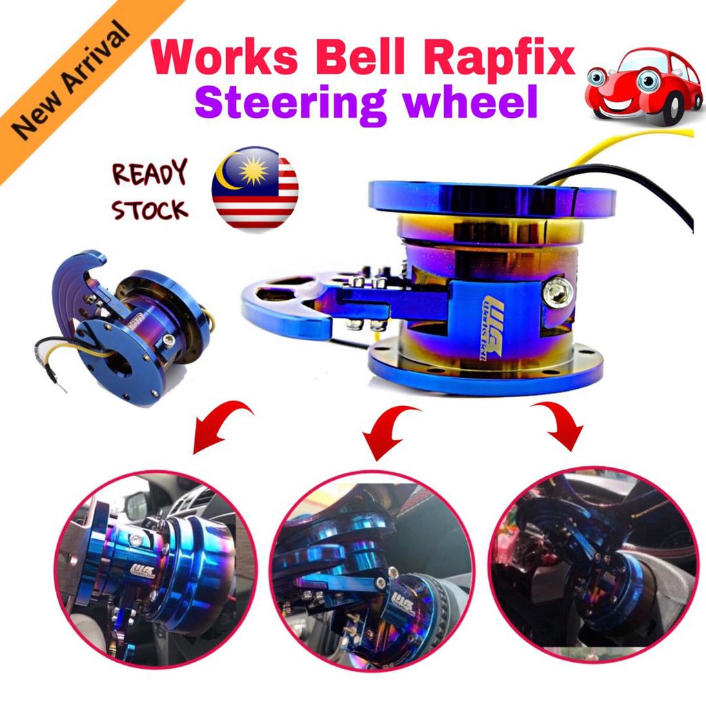 New High WORKS BELL GTC Racing Steering Wheel Quick Release Hub Kit ...