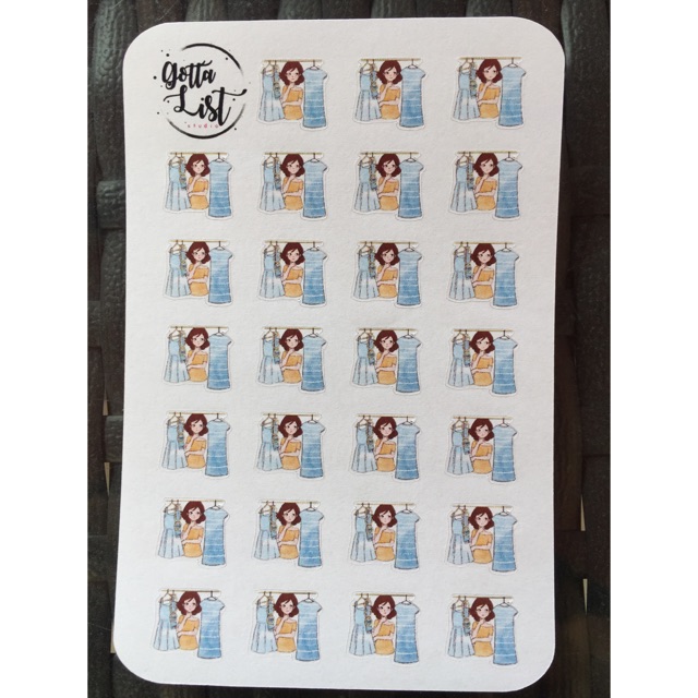 Planner Stickers What-to-Wear - Kayla Series | Shopee Malaysia