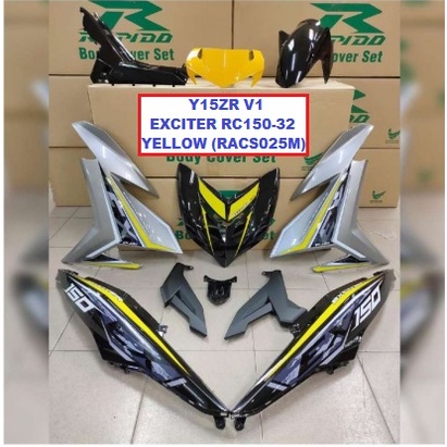 Cover Set Rapido Y15ZR V1 V2 Yamaha Exciter RC150-32 Color Blue Gold Yellow Red Ysuku ...
