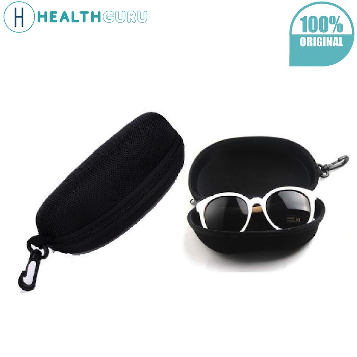 Healthguru Hard Pvc Zipper Sunglass Casing Spectacle Case Eyewear Case Sunglasses Case Box