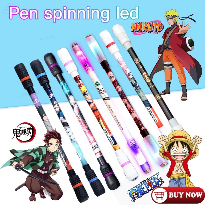 DC LED Light Rotating Pen/Anime Spinning Pen /Students Fingers Flexible ...