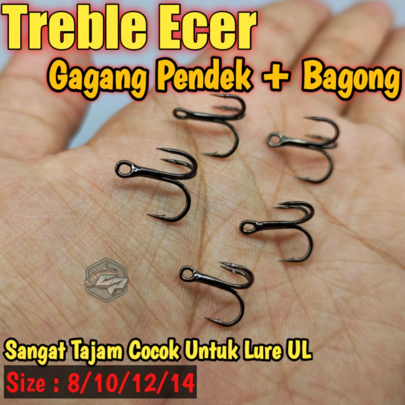 Treble Retail Bagong Model Very Sharp Short Handle/Anchor Hook | Shopee ...