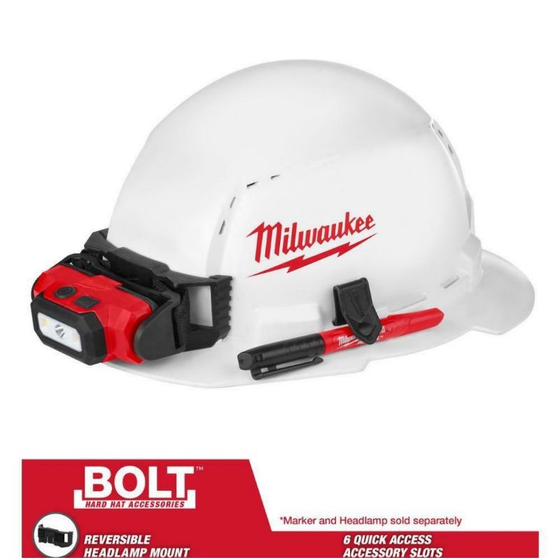 Milwaukee Half or Full Brim Vented Hard Hat safety hat safety helmet ...