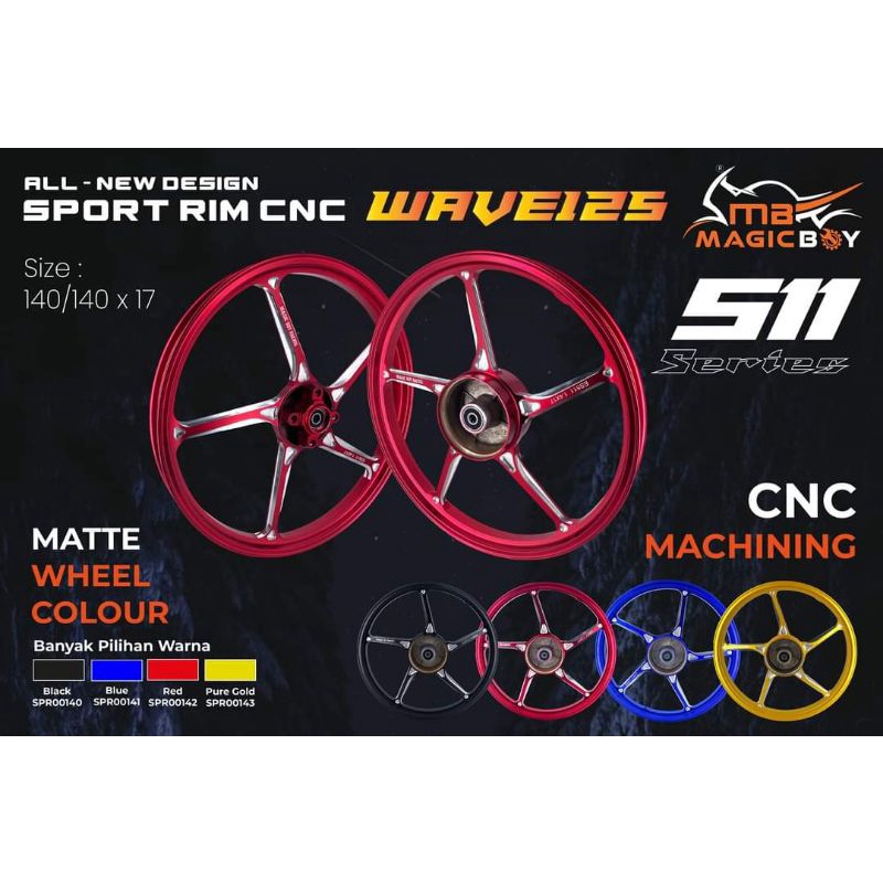 SPORT RIM CNC 511 HONDA WAVE125 (MAGIC BOY) | Shopee Malaysia