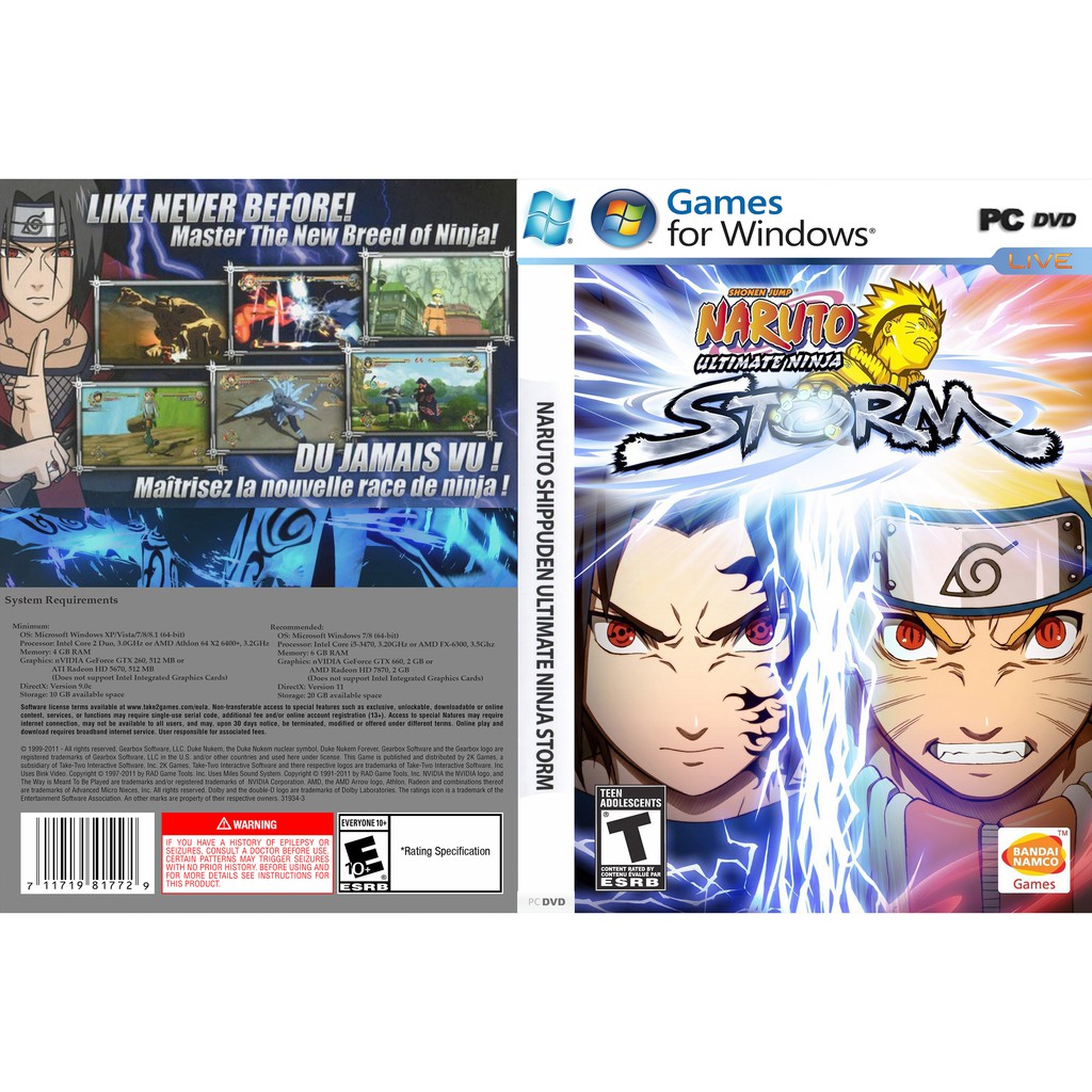 NARUTO: Ultimate Ninja STORM PC GAME [Offline INSTALLATION] | Shopee ...