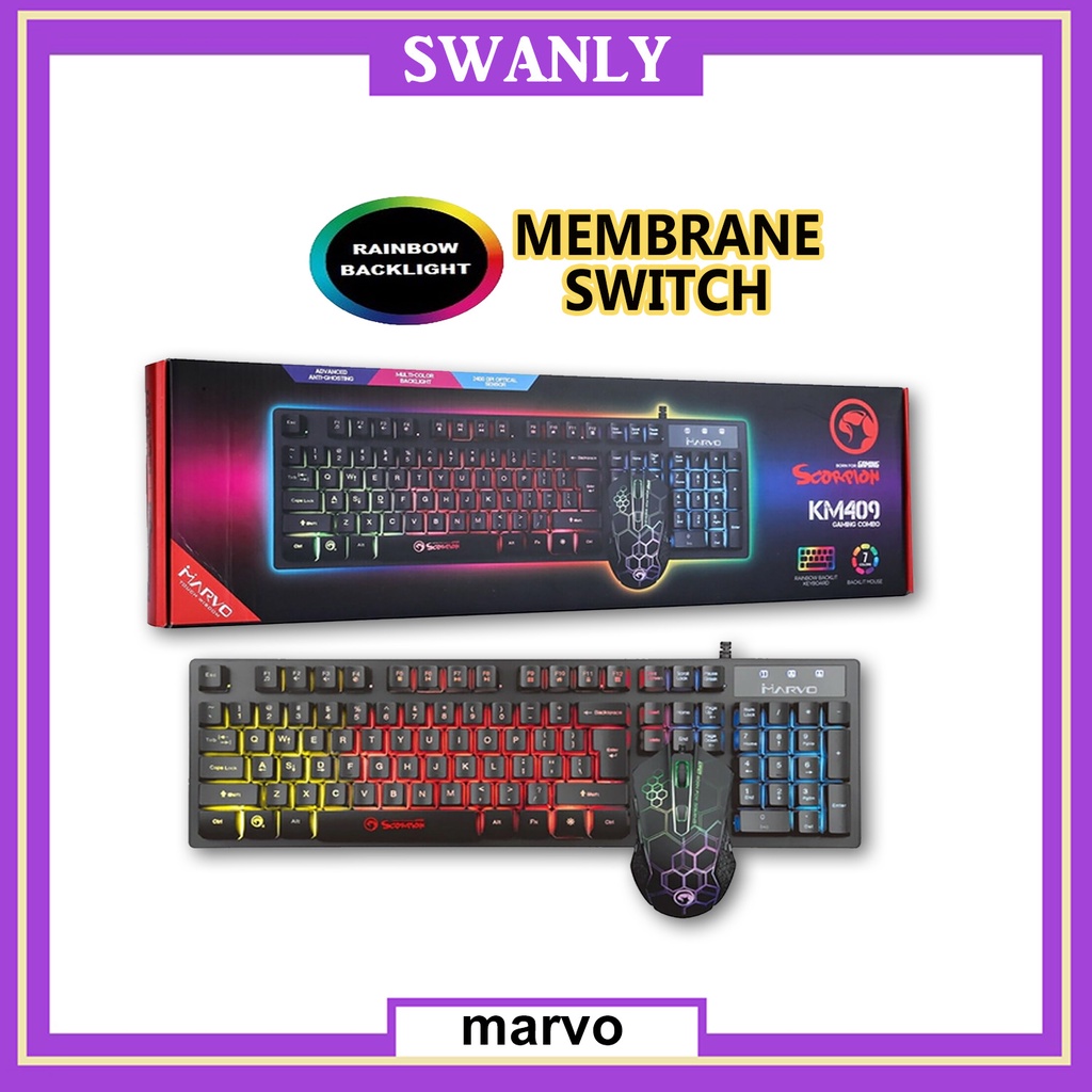 Marvo KM409 Gaming Combo (Keyboard + Mouse) | Shopee Malaysia